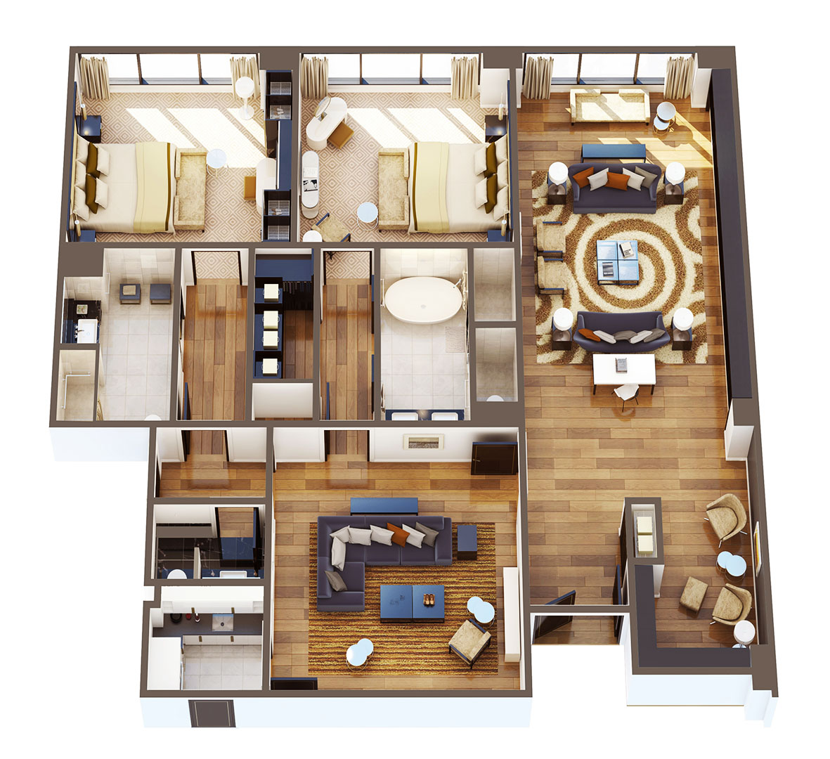 3D Floor Plans / 3DM Digital – 3D Renderings & Animations
