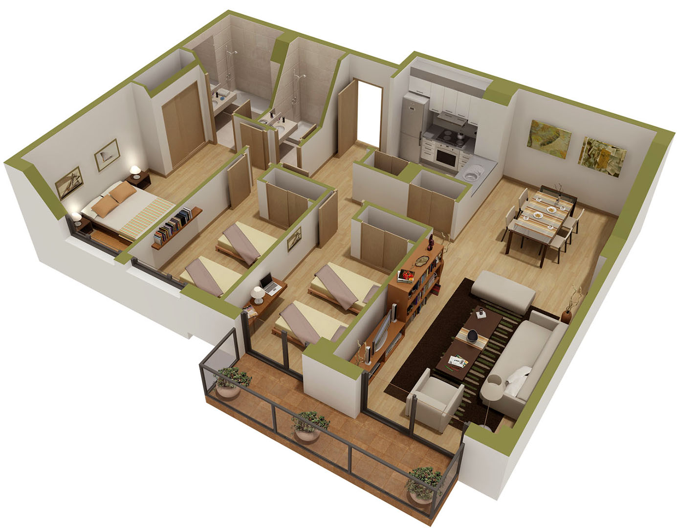 3D Floor Plans / 3DM Digital – 3D Renderings & Animations