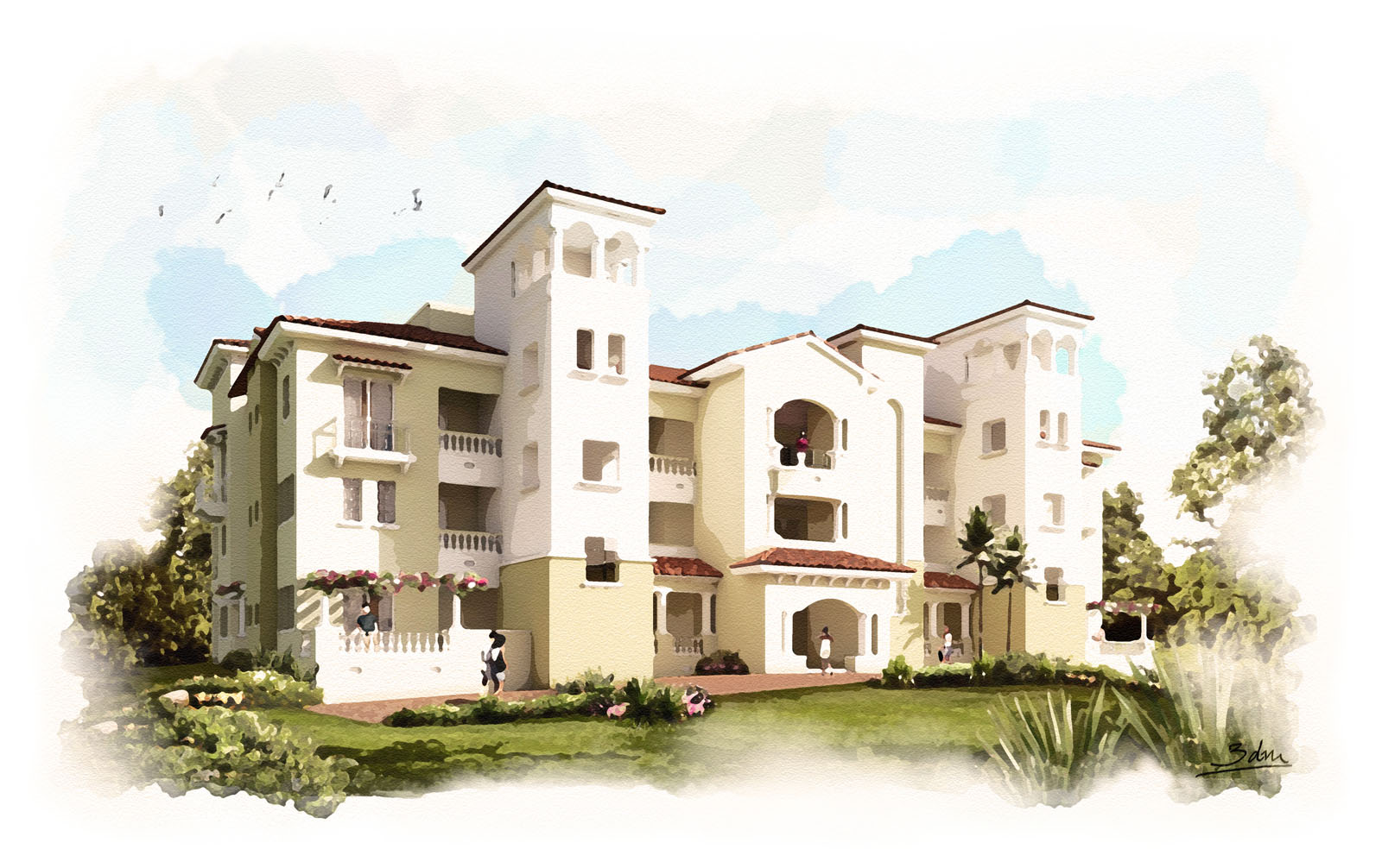 Watercolors / 3DM Digital – 3D Renderings & Animations